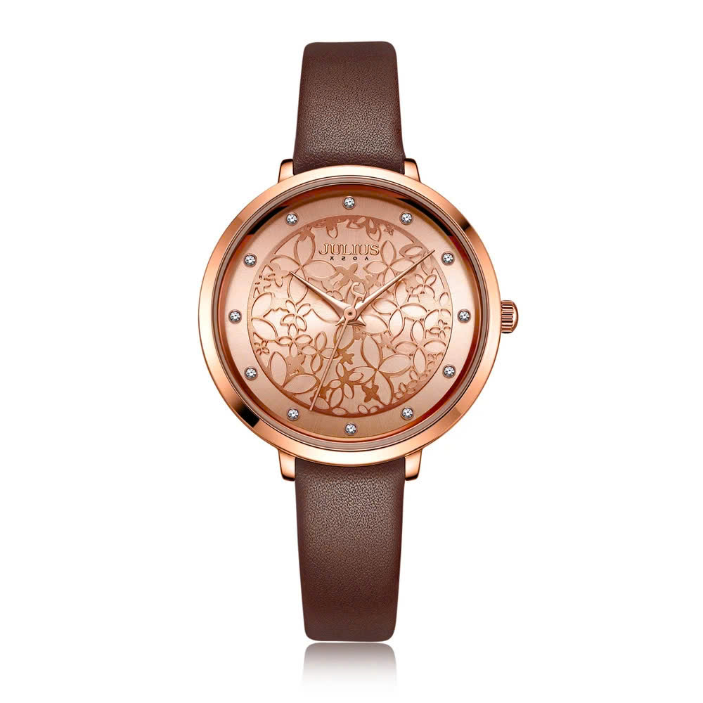 1 Đồng Hồ Nữ JA-1400B Julius Hàn Quốc Dây Da - sản phẩm của Julius ...
