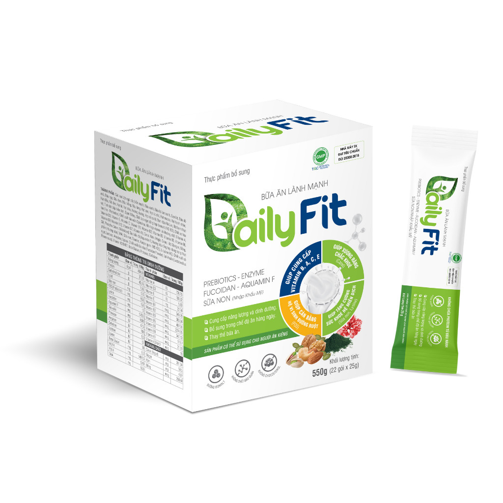 Bữa ăn lành mạnh thay thế - Daily Fit ( hộp 22 gói, 25gram/gói ) - sản ...